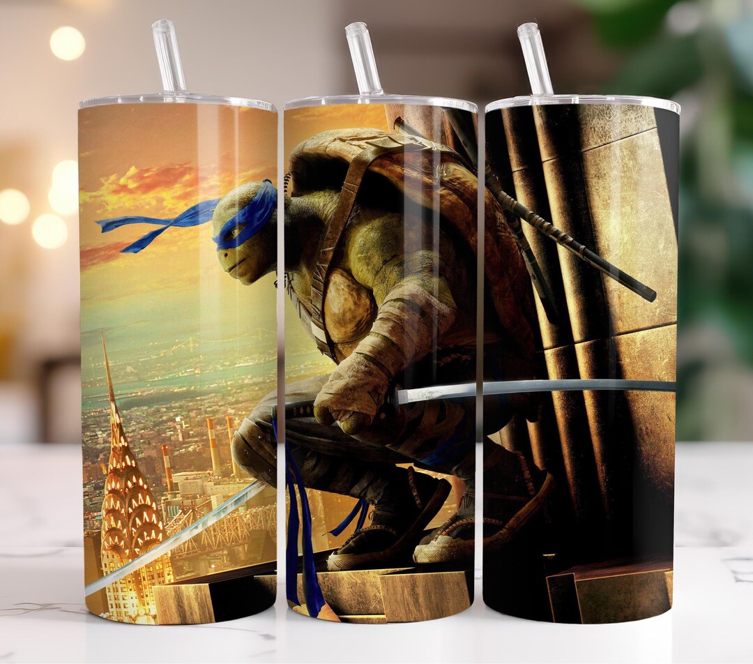Ninja Turtles Tumbler Wrap, 20oz Skinny Tumbler Wrap, 20oz Ninja ...