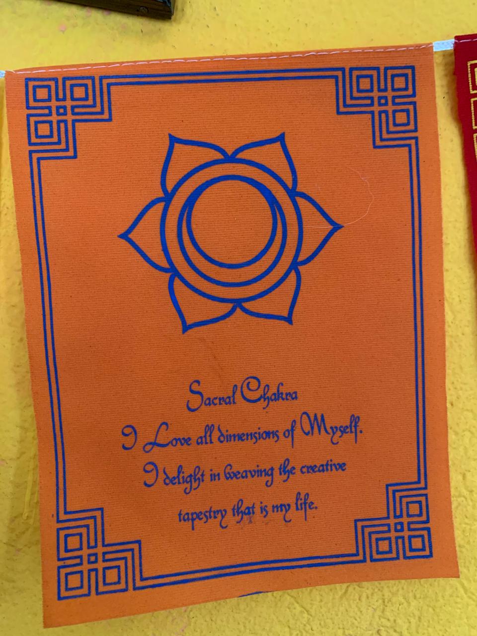 Chakra Banner Seven Chakra Prayer Flag Hanging - Etsy