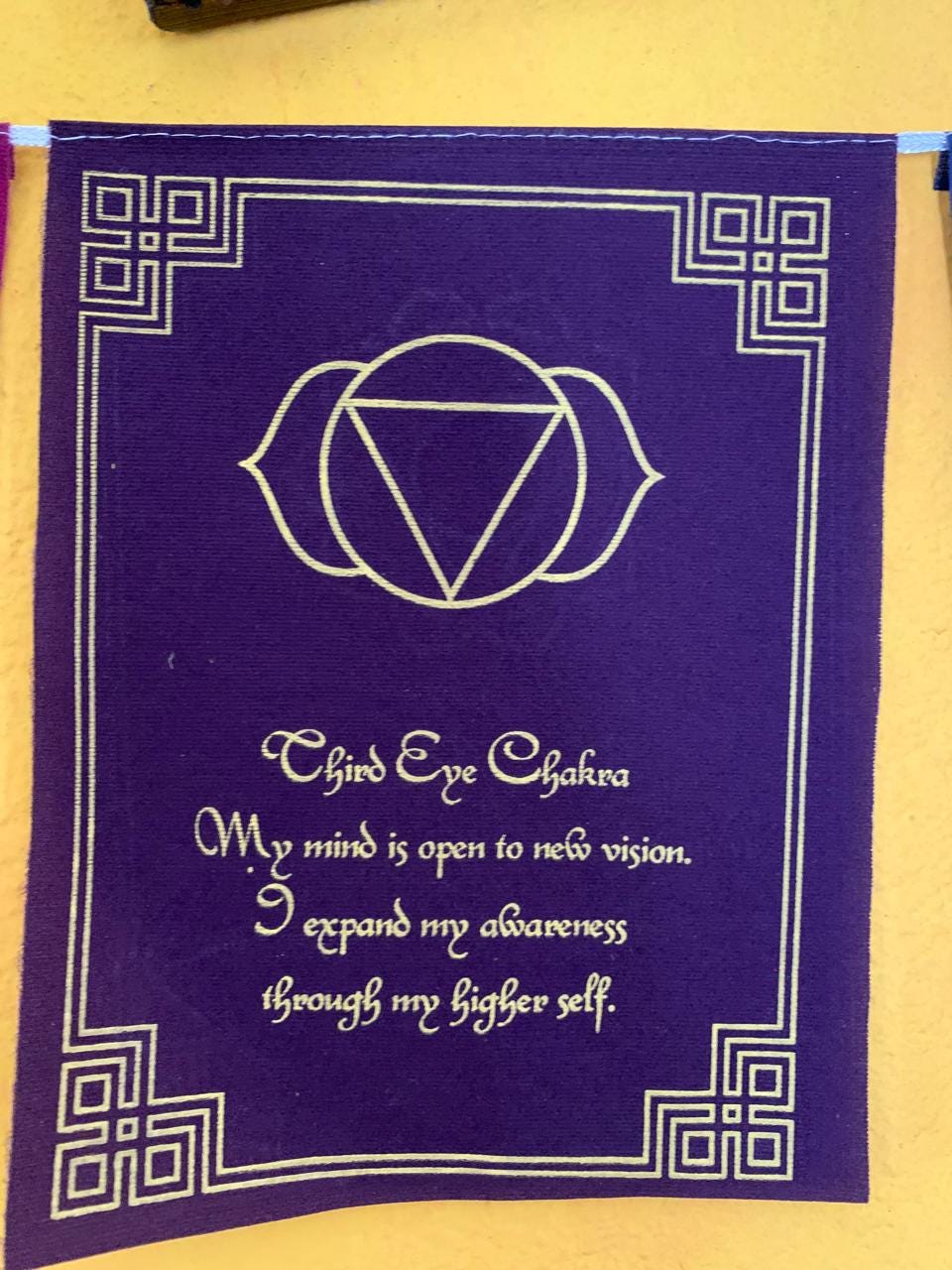 Chakra Banner Seven Chakra Prayer Flag Hanging - Etsy