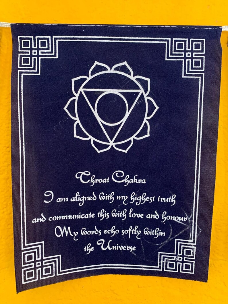 Chakra Banner ~ Seven Chakra Prayer Flag Hanging - Etsy