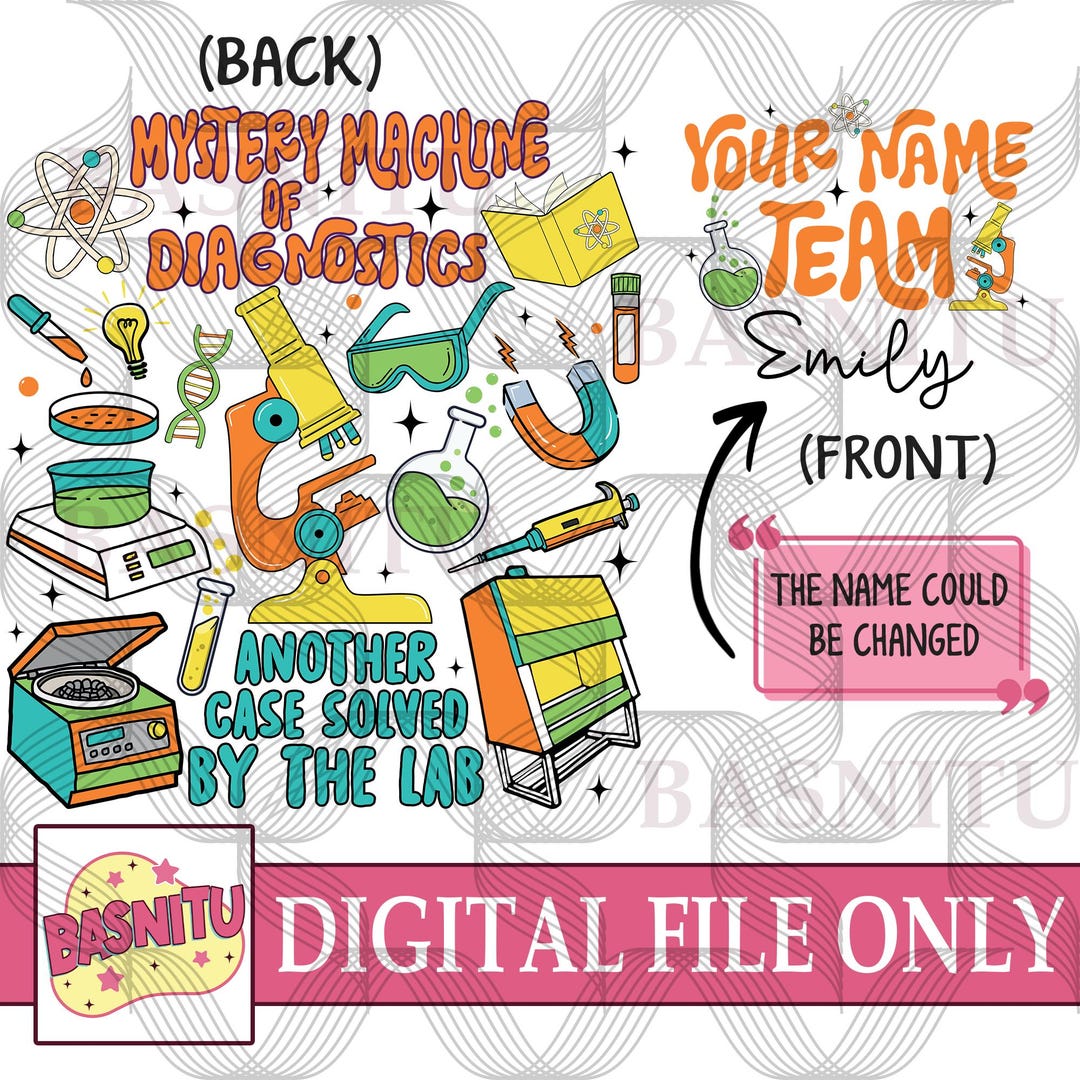 Mystery Machine of Diagnostics Digital Png File for Shirt, Another Case ...