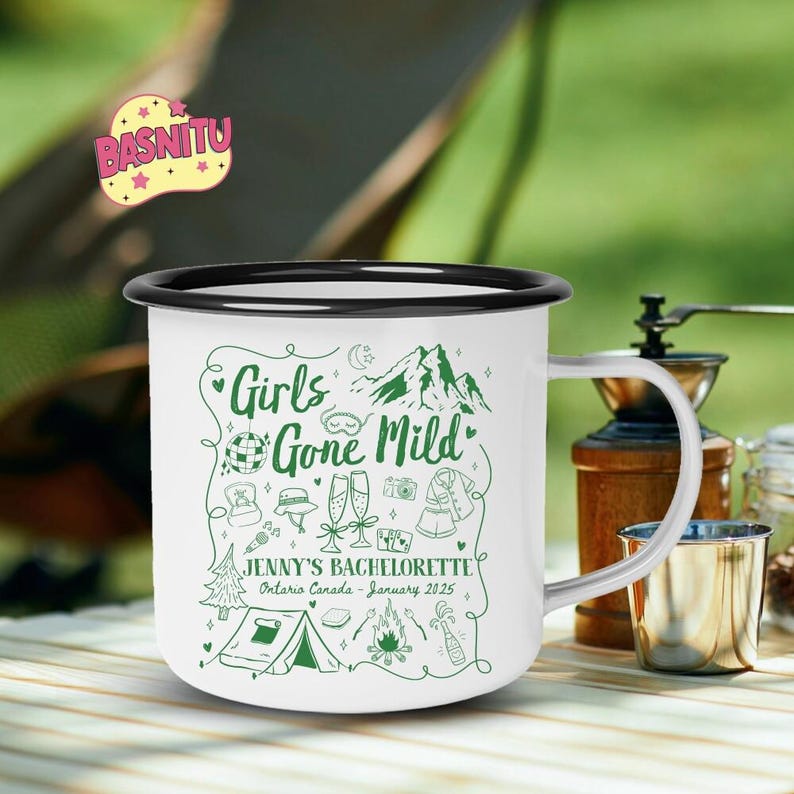 Girls Gone Mild Bachelorette Party Mug, Camping Bachelorette Mug ...