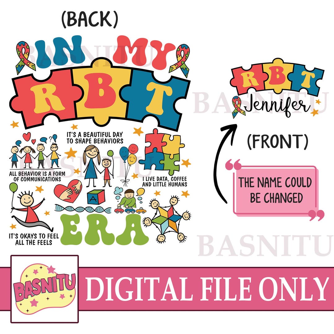 In My Rbt Era Digital Png File for Shirt, Registered Behavior ...