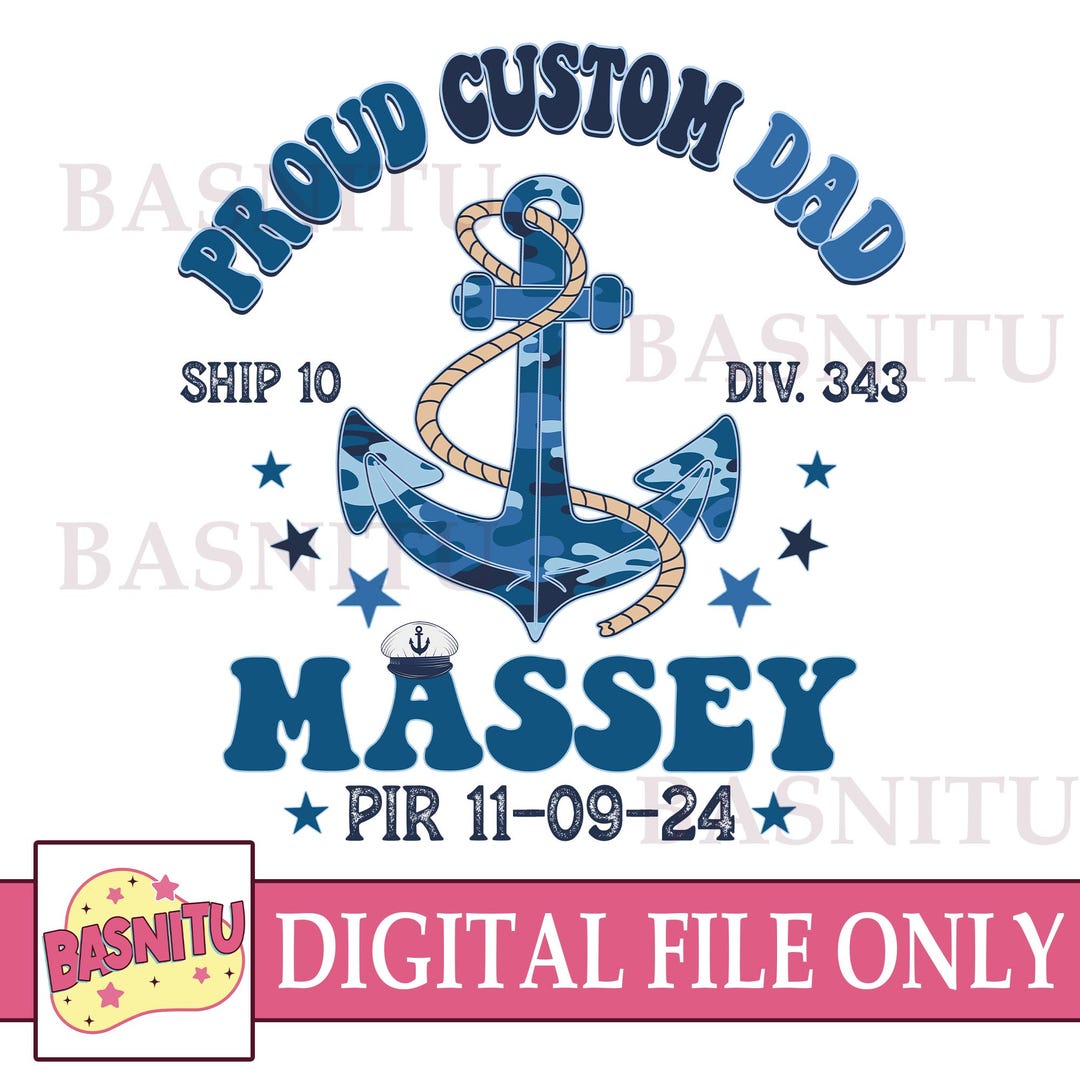 Proud Custom Dad Digital Png File for Shirt, Proud Army Dad, Proud ...