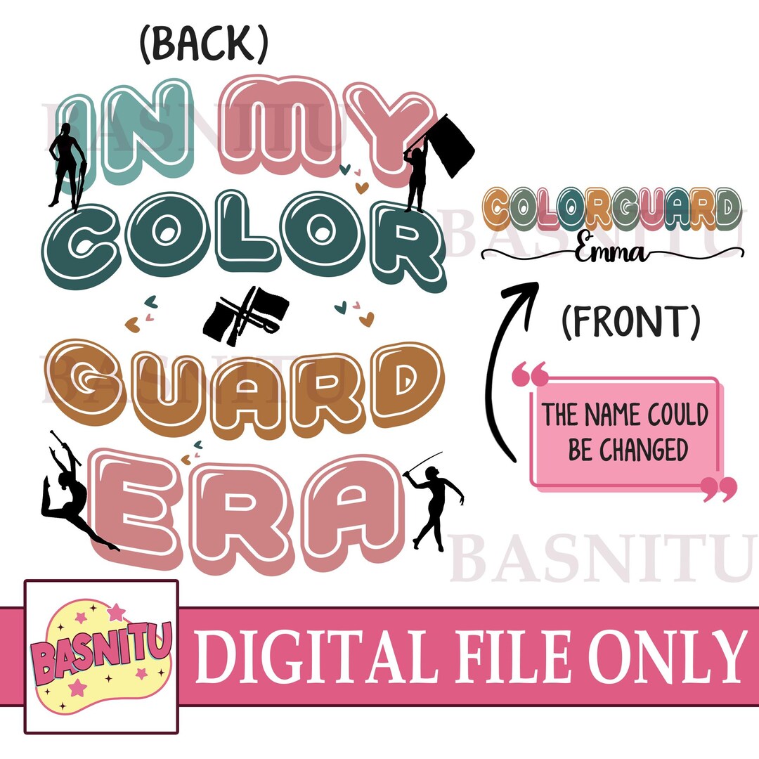 In My Color Guard Era Digital Png File for Shirt, Color Guard Png ...