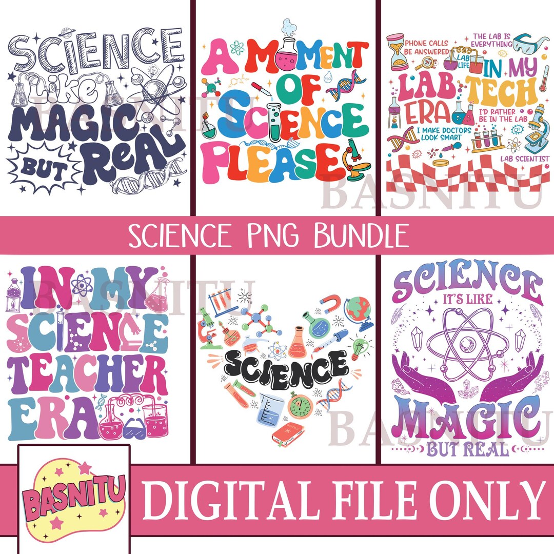 Science Bundle Digital Png File for Shirt, Medical Lab Science, Science ...
