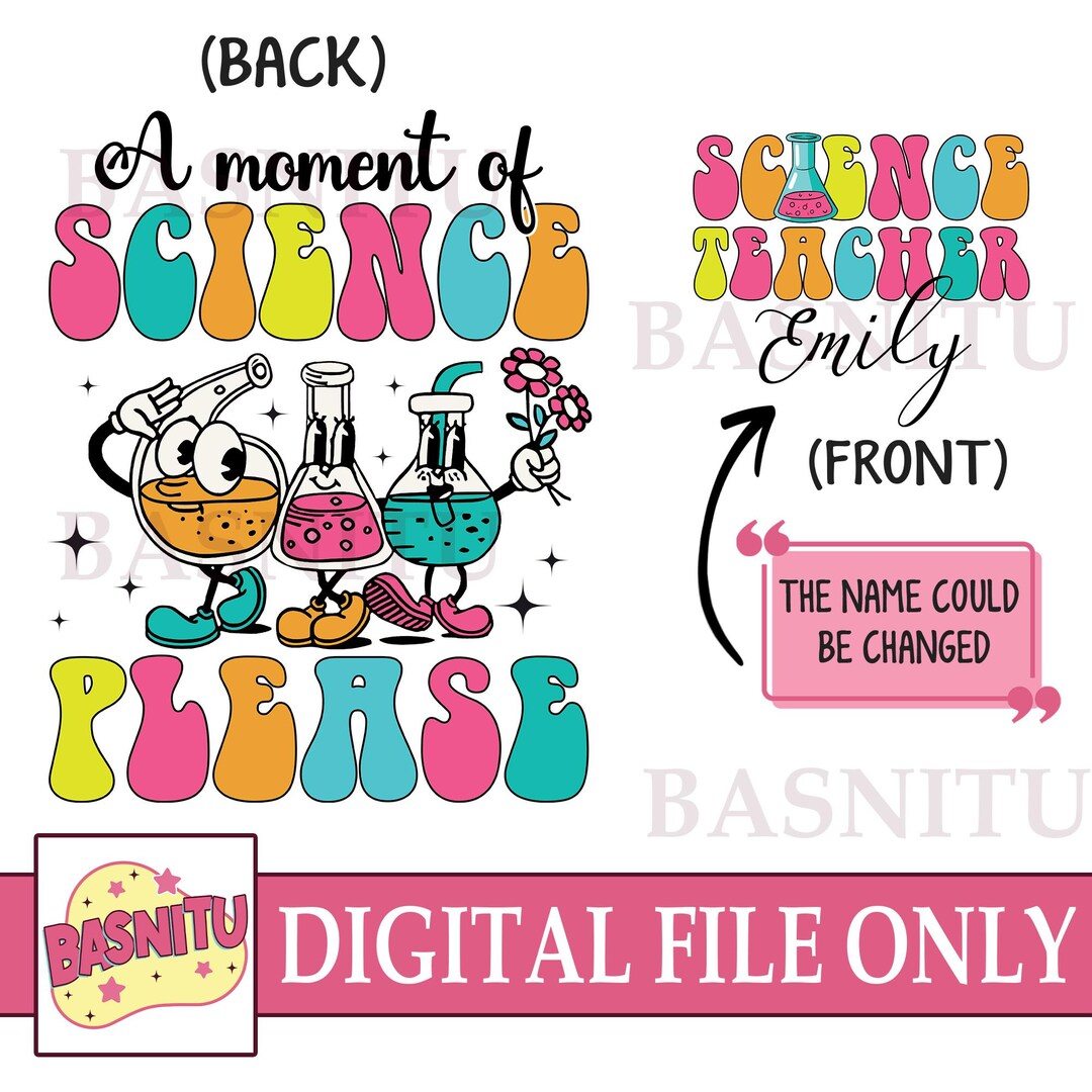 Science Teacher Digital Png File for Shirt, in My Science Teacher Era ...