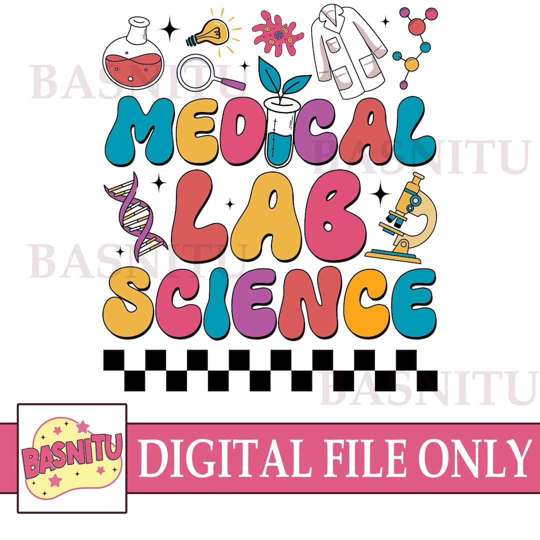 Medical Lab Science Digital Png File for Shirt, Laboratory Png, Lab ...
