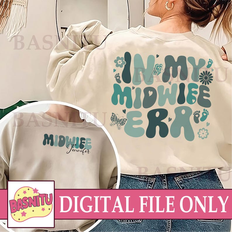 In My Midwife Era Digital Png File for Shirt, Midwife Png, Midwifery ...