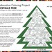 CHRISTMAS TREE. Collaborative Coloring Project poster. Grades 7 and Up ...