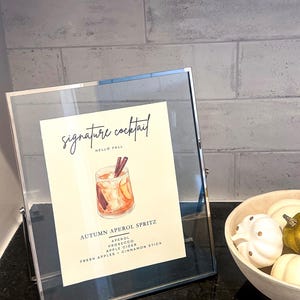 Thanksgiving Bar Sign | Signature Drinks | Signature Cocktail Sign ...