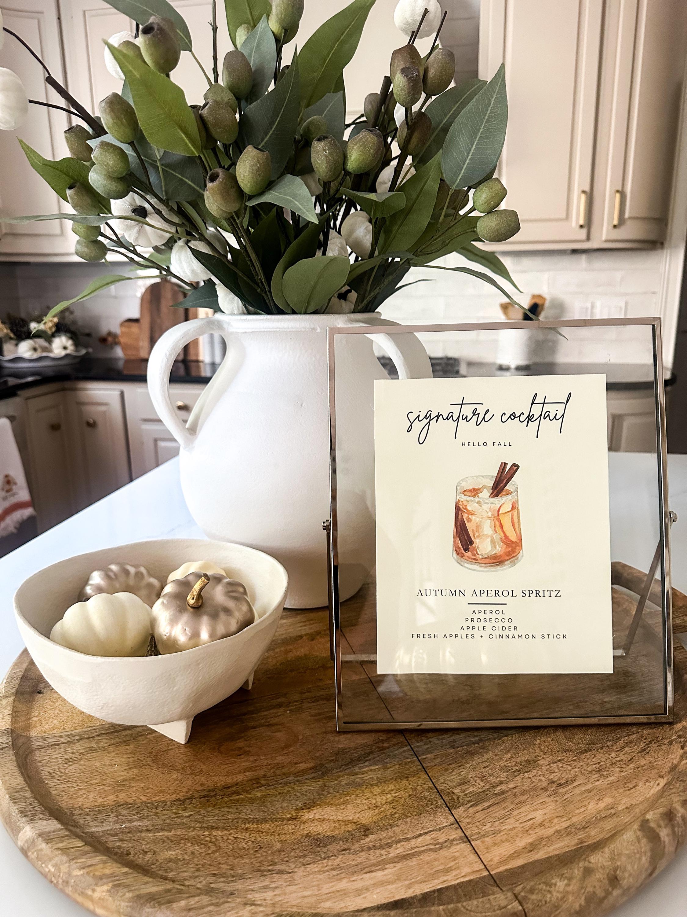 Thanksgiving Bar Sign | Signature Drinks | Signature Cocktail Sign ...