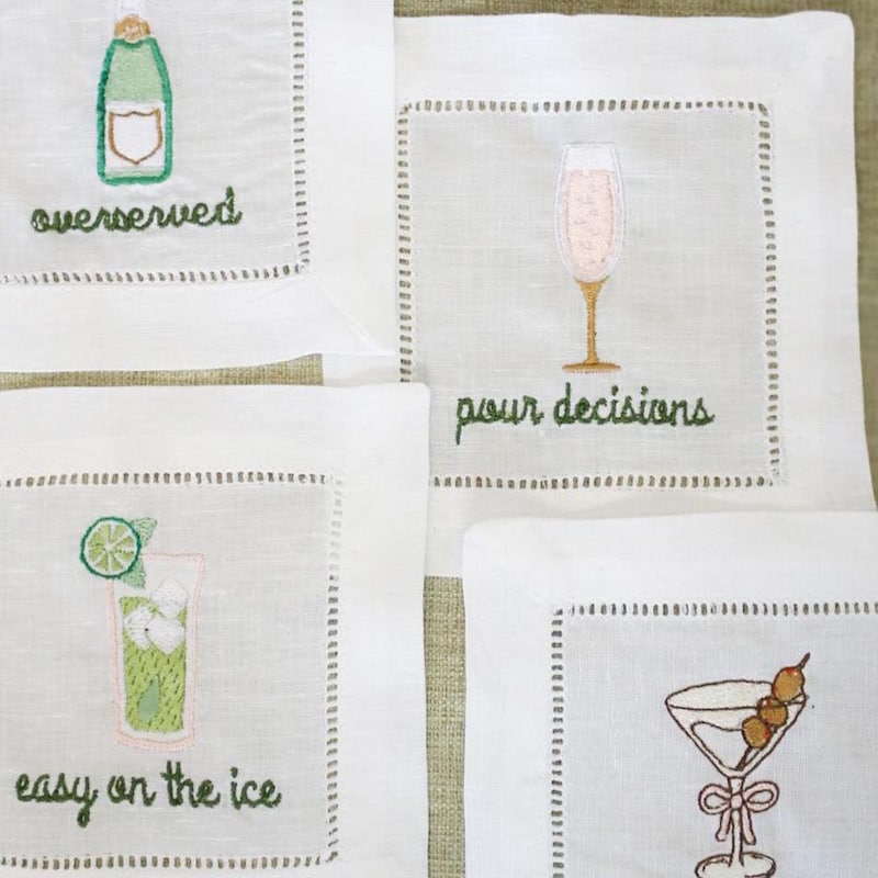 Cocktail Napkins - Etsy