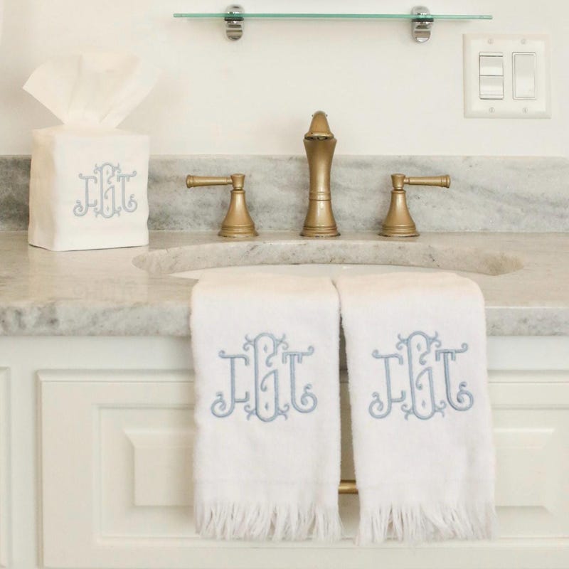 Tissue Box With Towel Set - Etsy