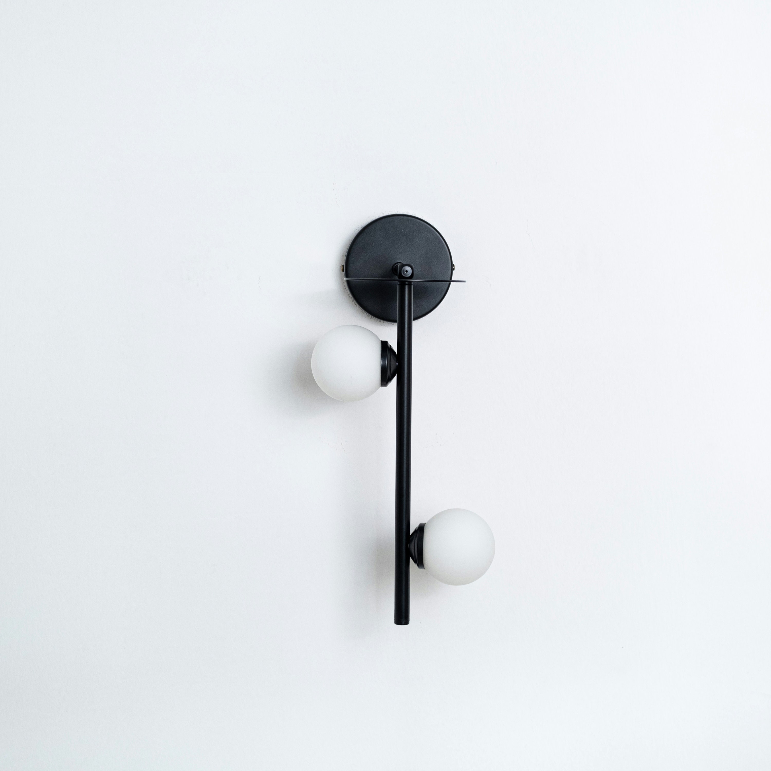 Modern Minimalist Wall Sconce, Black Wall Lighting Fixture, Vanity Wall ...