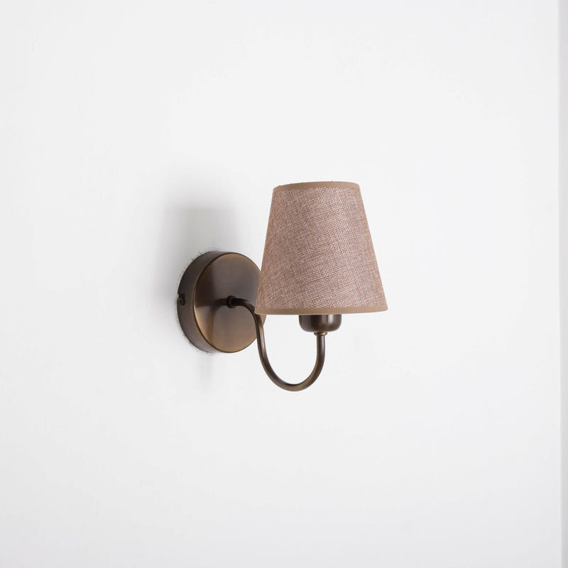 Linen Wall Sconce Shade - Etsy