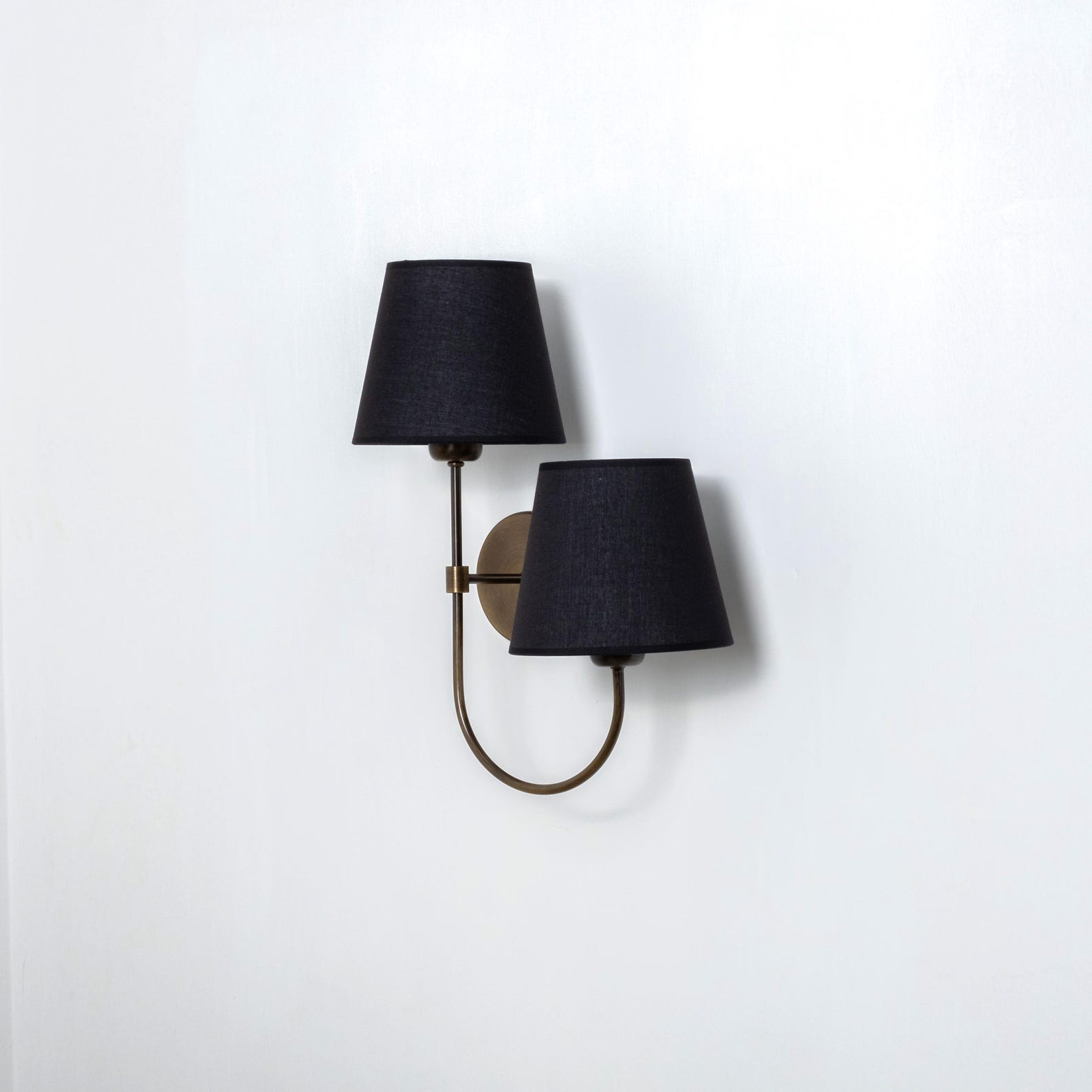 Unique Wall Sconce for Living Room, Aged Brass Wall Light, Modern ...