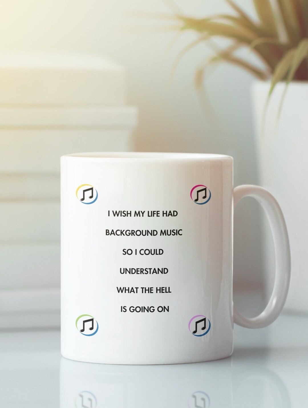 Background Music for Life Mug - Perfect Gift for Millennials - Etsy
