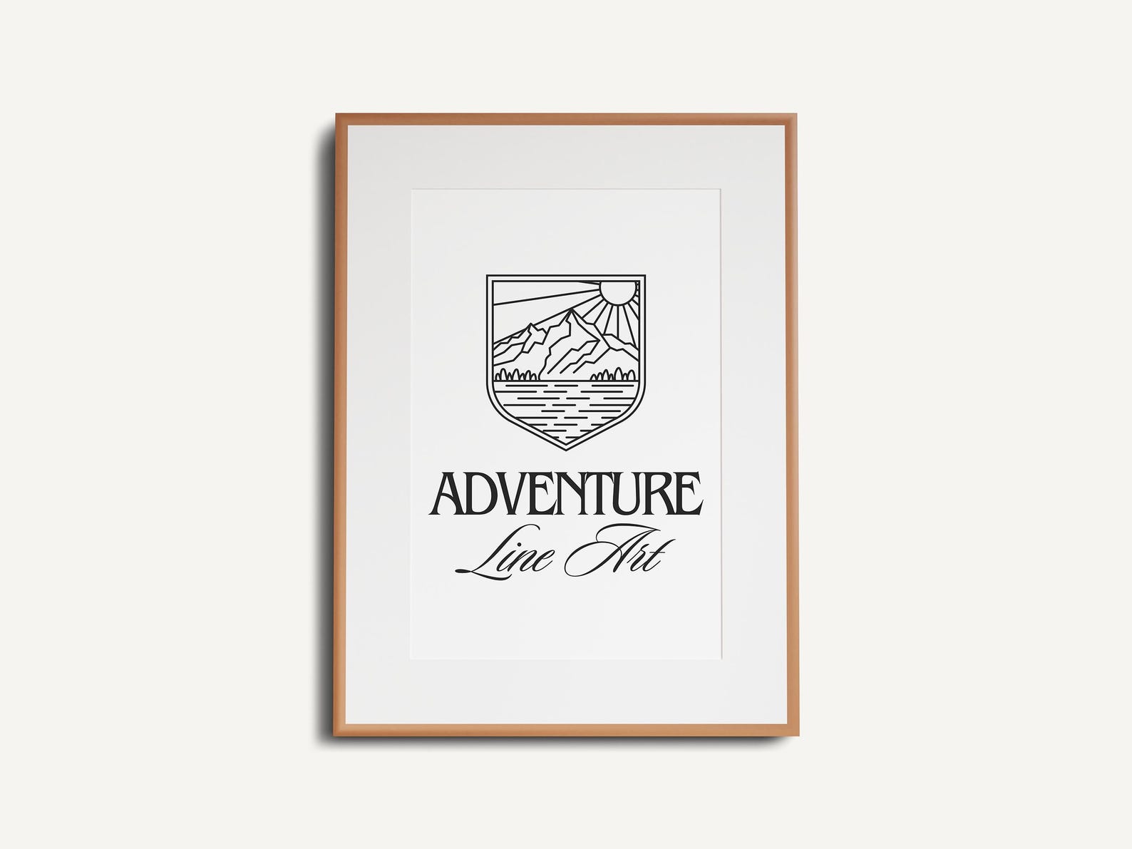 63 Adventure Line Art Logo Bundle | Ai, PNG, SVG | Mountains, Camping ...