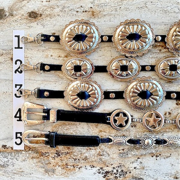 Large Concho Belt - Etsy