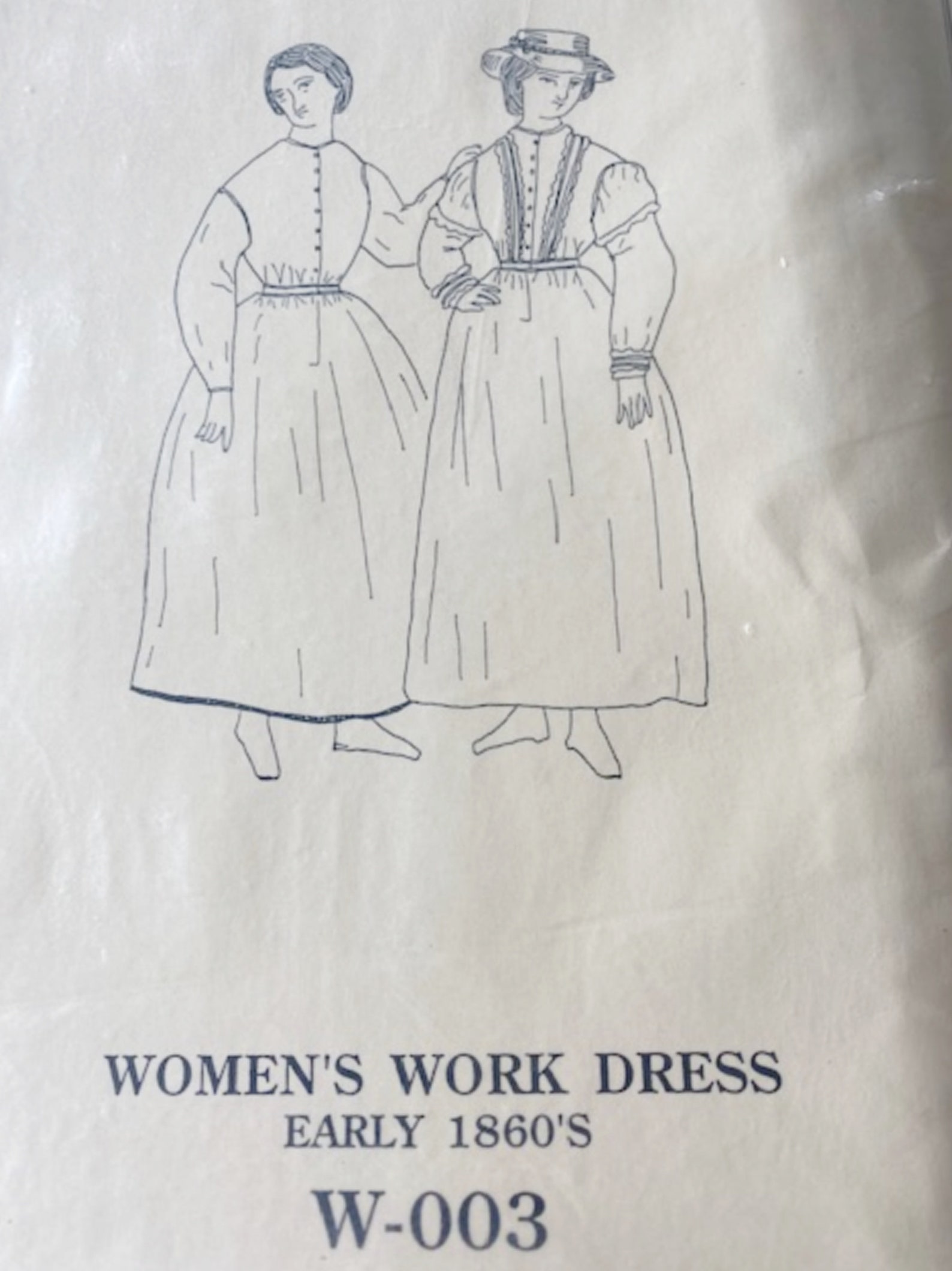 Sewing Pattern Womens Work Dress 1860s Great American Pattern - Etsy UK