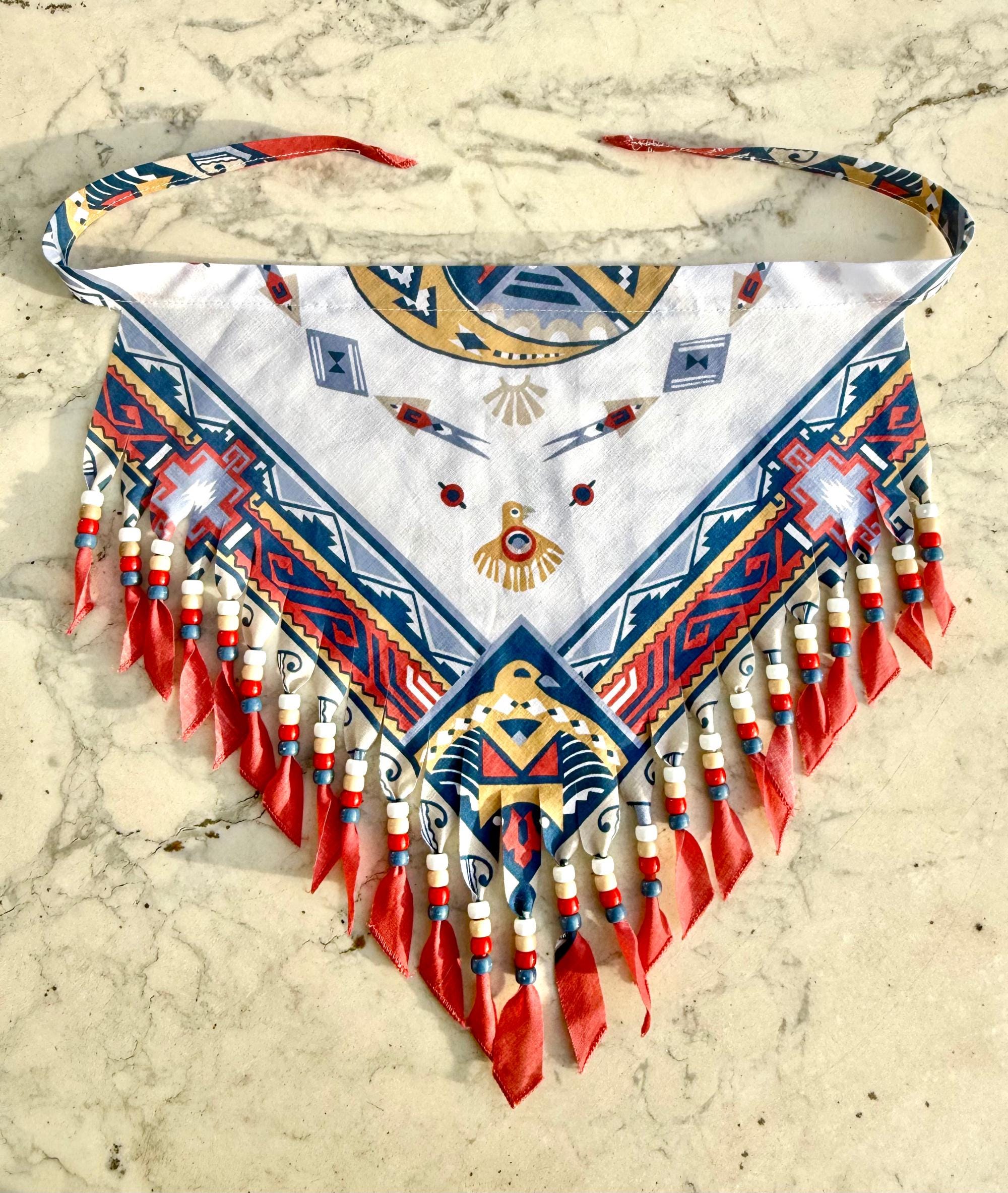 Western Scarf Cowgirl Beaded Fringe Kerchief Neckerchief SCROLL DOWN 4 ...