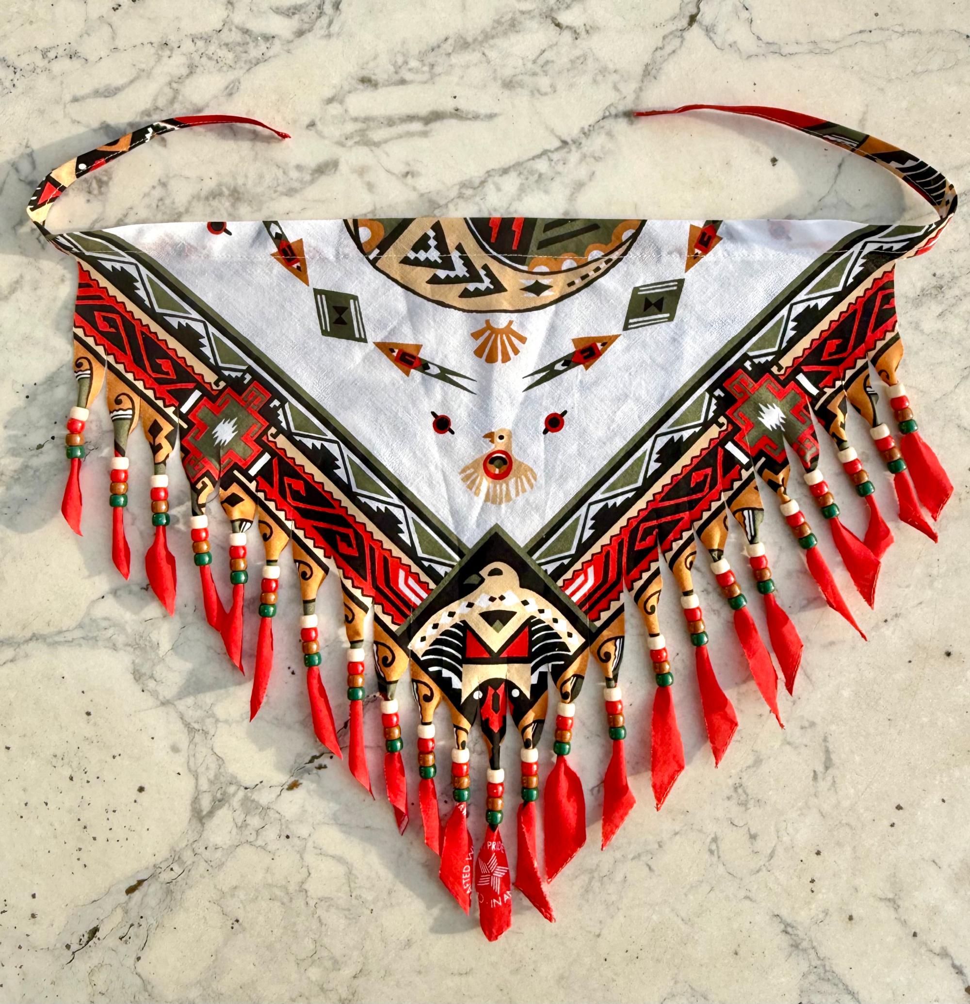 Western Scarf Cowgirl Beaded Fringe Kerchief Neckerchief SCROLL DOWN 4 ...