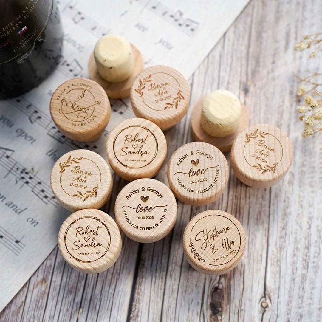 Custom Wood Wine Cork Wine Stoppers Wine Corks Custom Wine Corks Custom ...