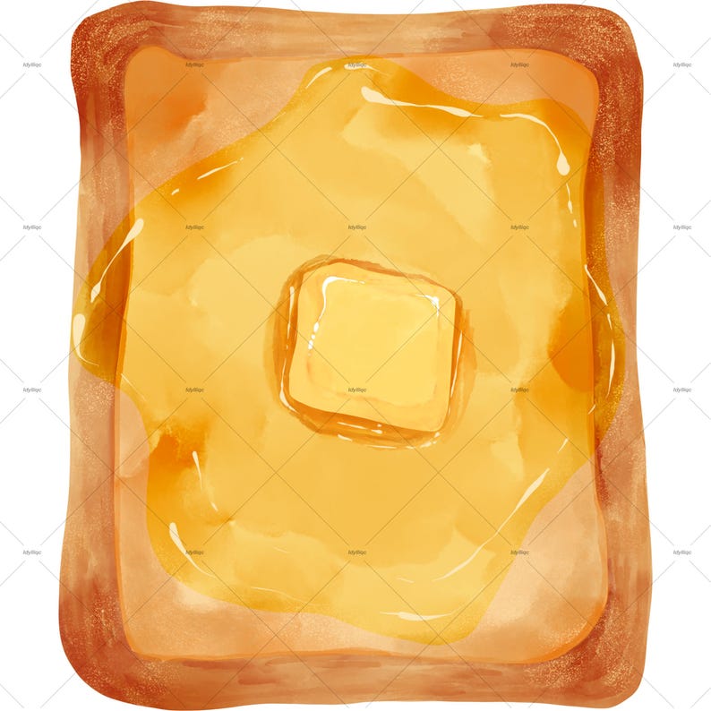 Breakfast Bread Clipart 3 Items,png Files - Etsy