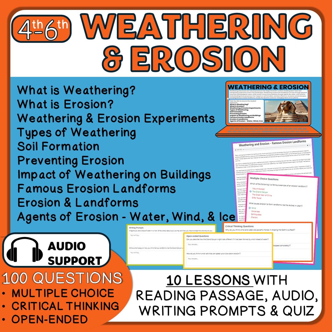 SCIENCE Weathering and Erosion Experiments Soil Formation Earth Day ...