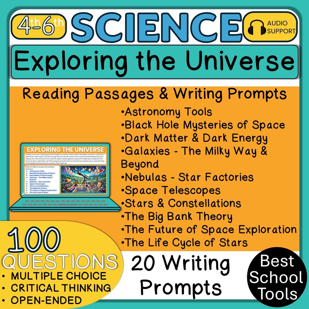 SCIENCE Exploring the Universe Space and Astronomy Telescopes Black ...