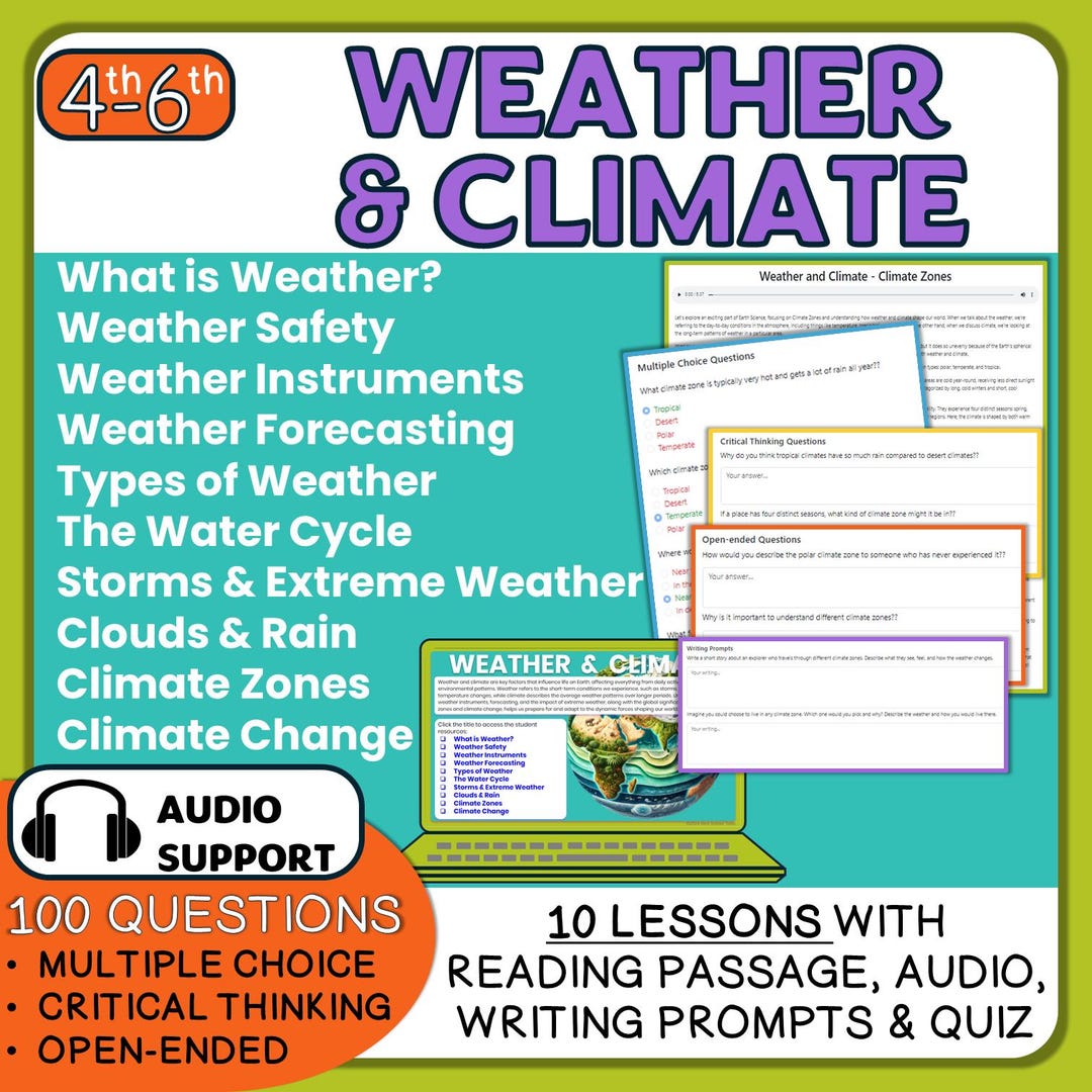 SCIENCE Weather and Climate Water Cycle Extreme Weather Climate Change ...