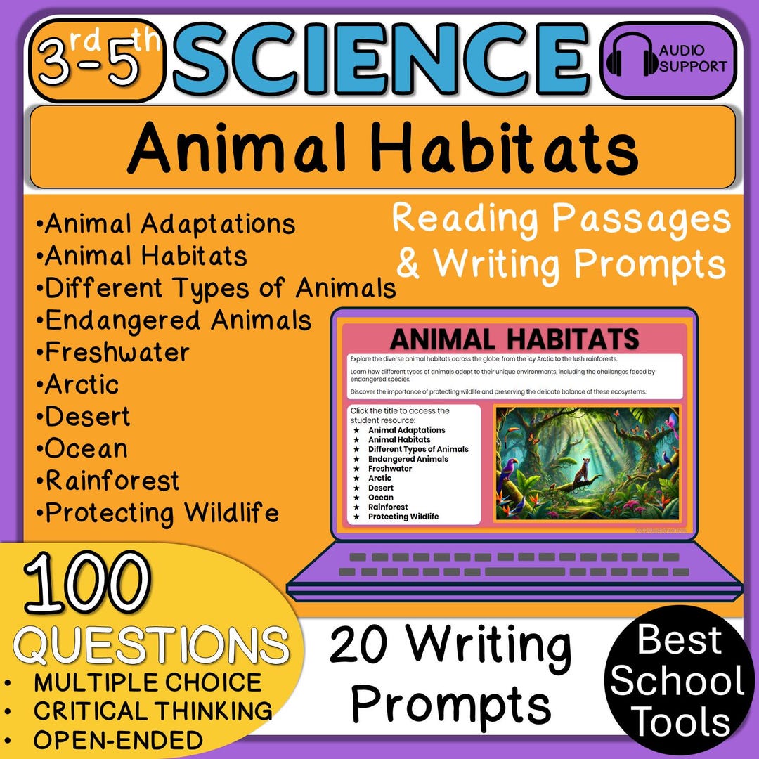 SCIENCE Animal Habitats and Adaptations Endangered Animals Protecting ...