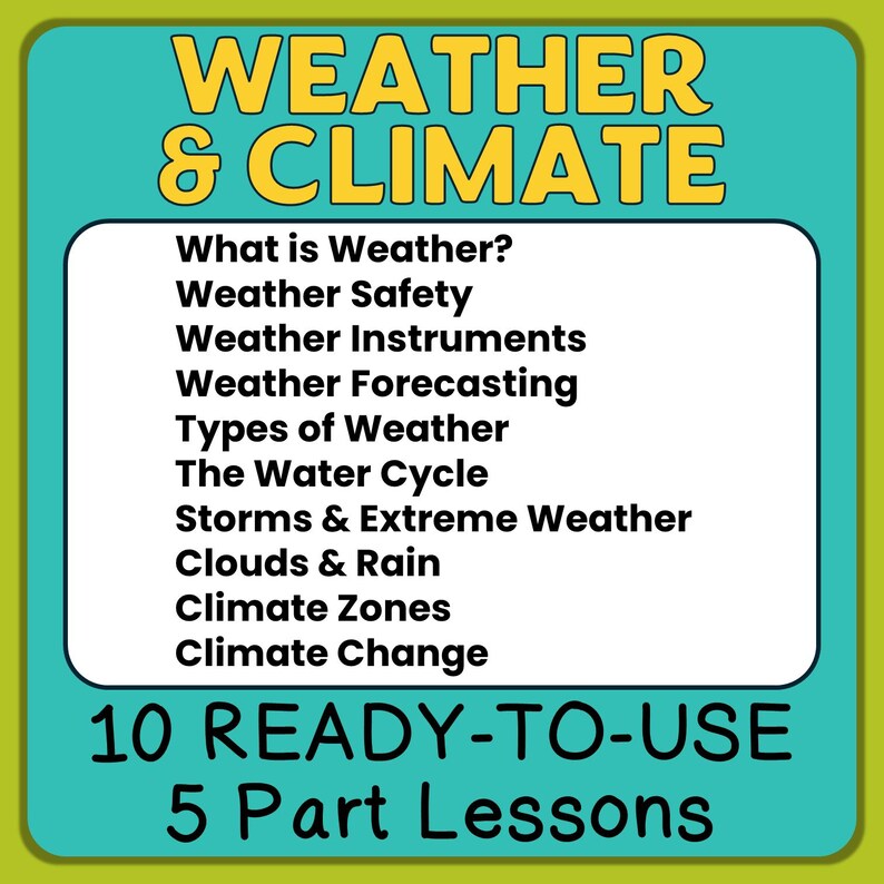 SCIENCE Weather and Climate Water Cycle Extreme Weather Climate Change ...