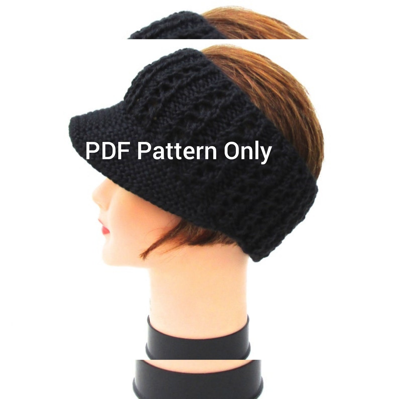 PDF PATTERN ONLY Knit Visor Pattern Knitting Patterns for - Etsy