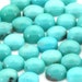 Campitos Turquoise Cabochons TWO 6mm Round Campitos Turquoise Cabochons ...