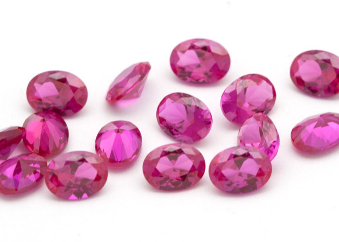 6mm X 8mm Faceted Oval Pink Tourmaline Gemstones | Pink Sapphire ...