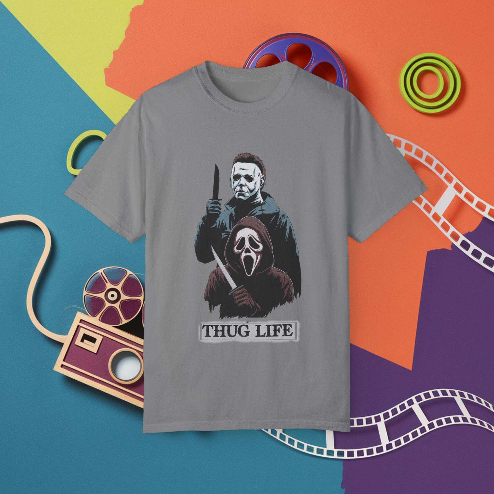 Michael Myers, Ghostface Thug Life Tee, Halloween & Scream Merch ...