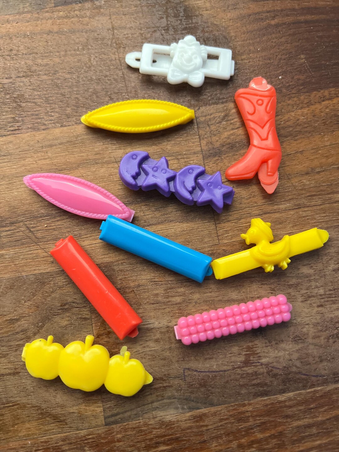 Vintage Plastic Hair Barrettes Bundle - Etsy