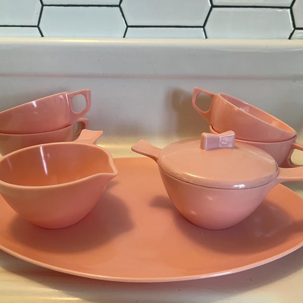 Pink Melmac - Etsy