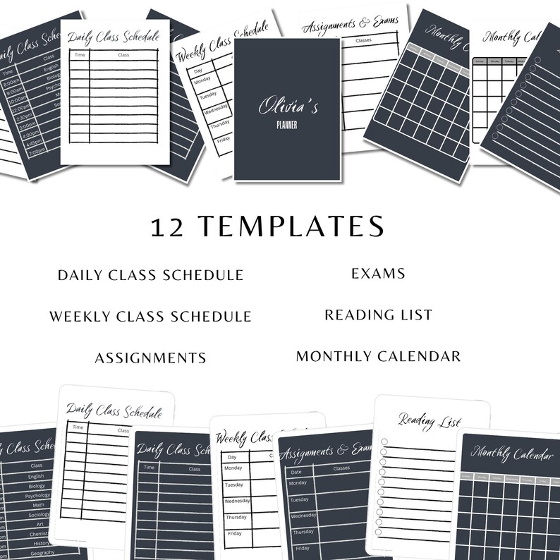 Editable Student Planner | Printable School Planner for Teens & College ...