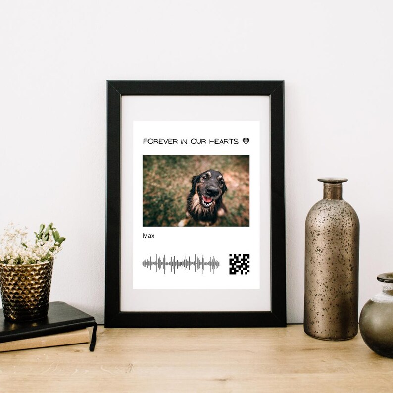 Memorial Audio/video Gift - Digital Print With QR Code Linked Video or ...