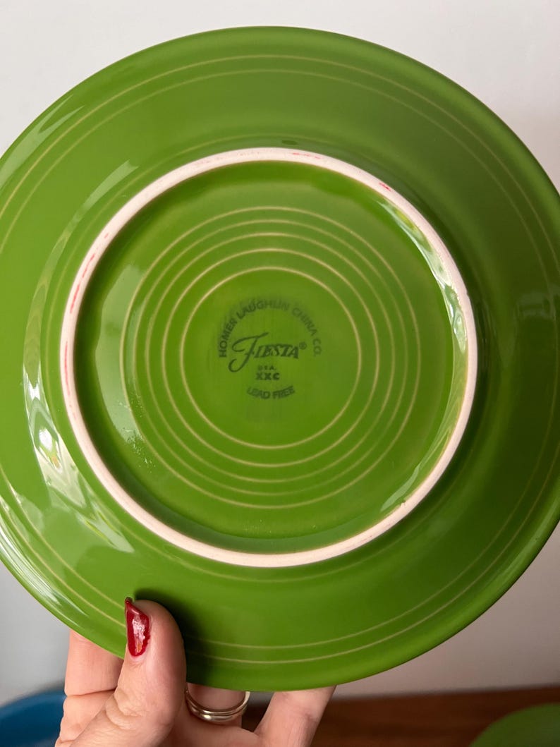 Vintage Fiestaware Dishes - Dinner Plates Salad Plates Bowls - Peacock ...