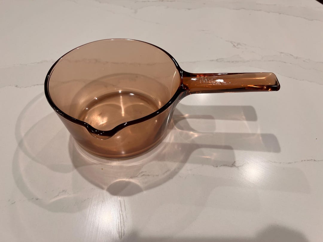 Vintage Vision Corning Ware Sauce Pan Amber Pour Spout - Etsy