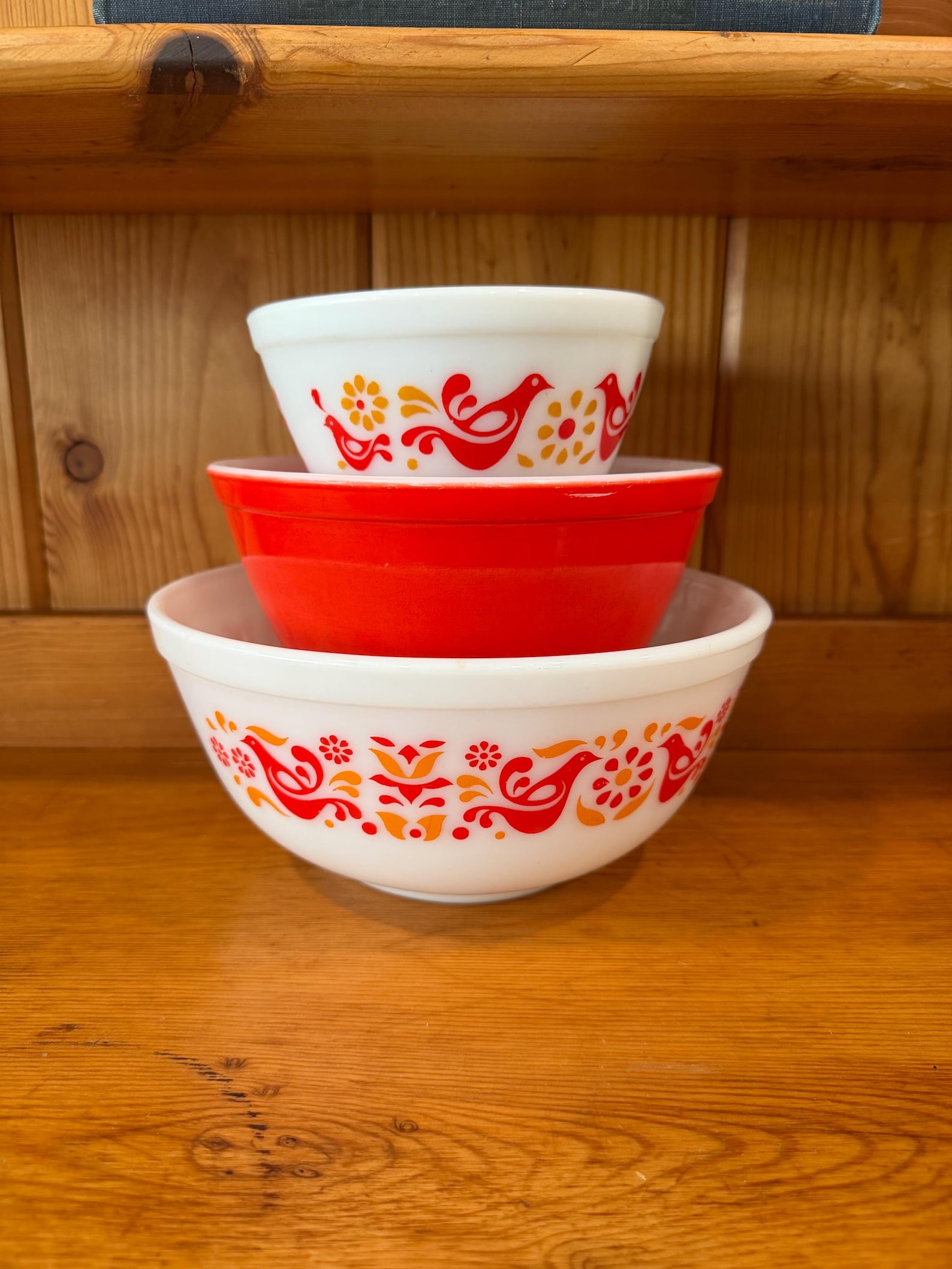 RARE Friendship Set of Vintage Pyrex Mixing Bowls - Set of Three - 401 ...