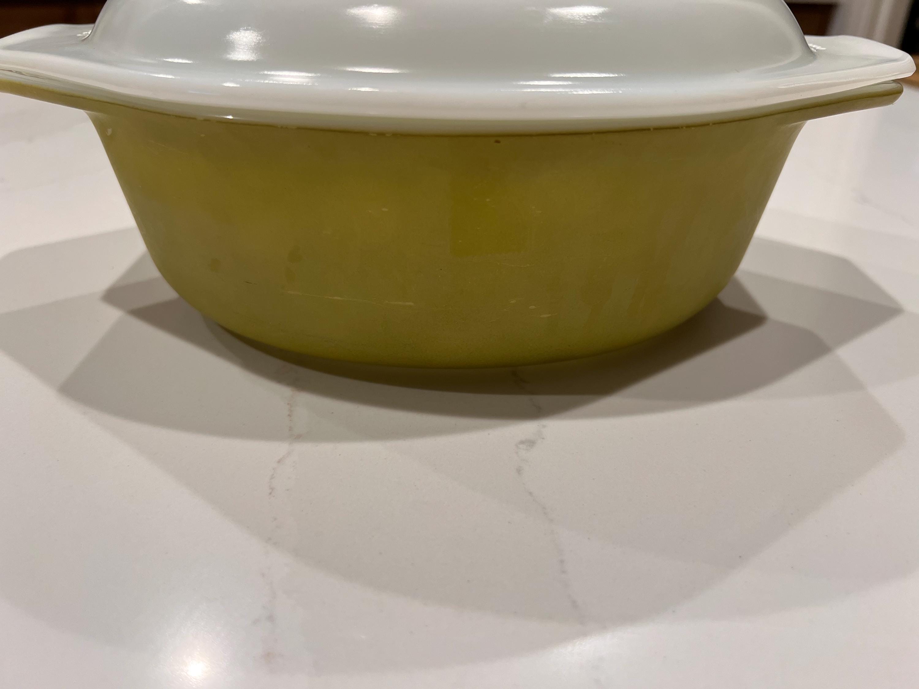 Vintage PYREX Verde Green Olives 043-B Casserole Dish With Lid 943 C ...