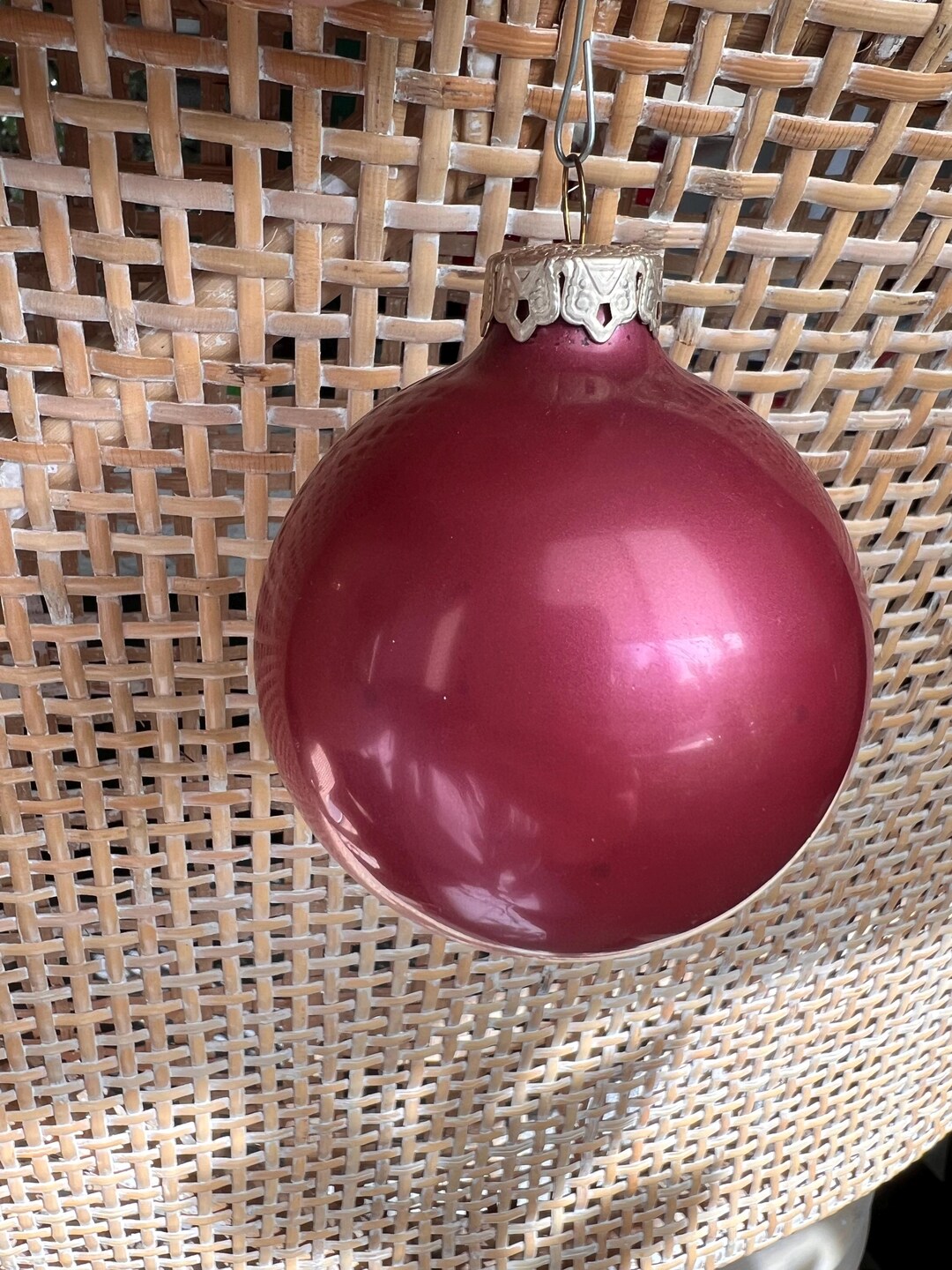 Vintage Christmas Ball Ornaments - Box of 6 Mauve - Etsy