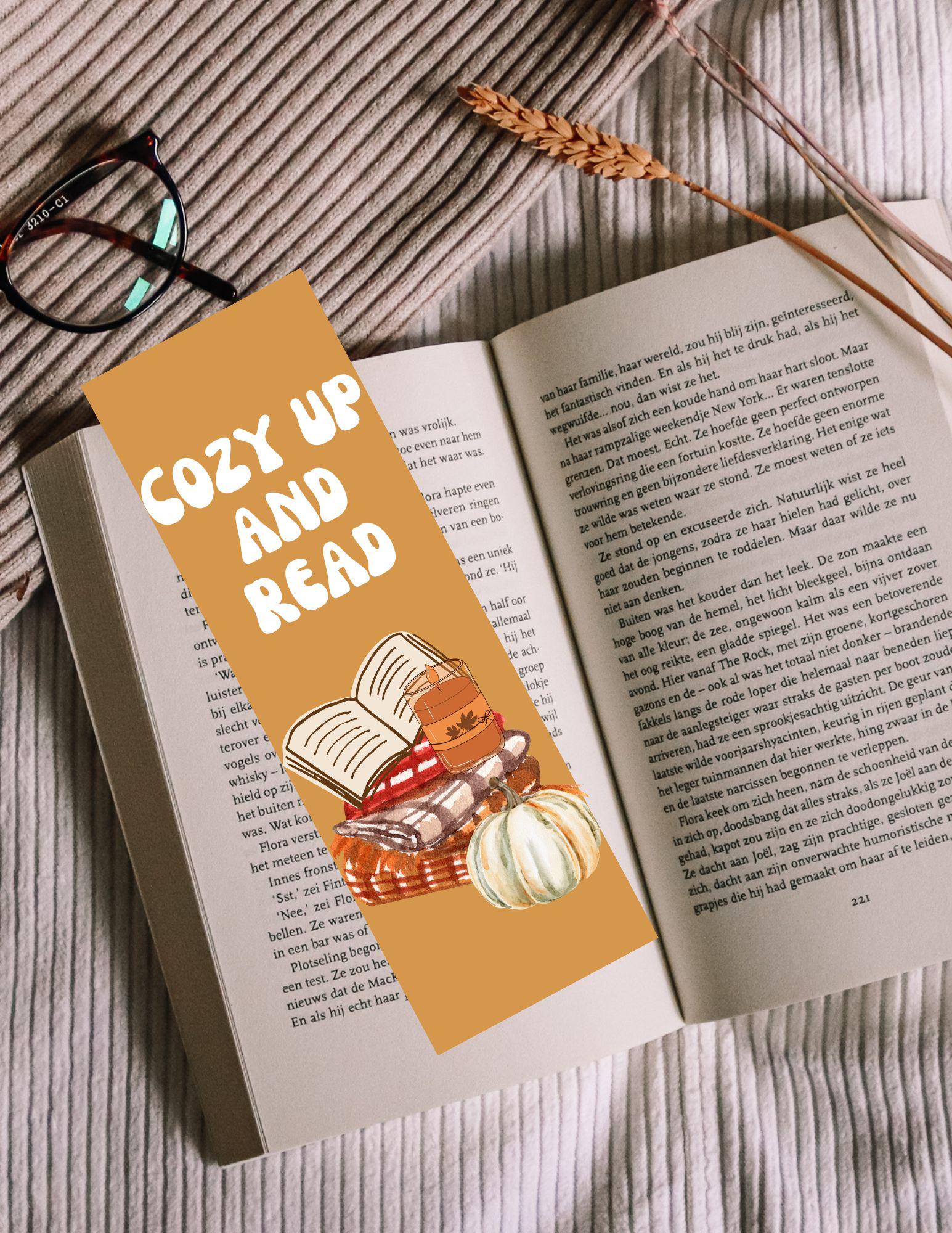 Fall Weather Cozy Printable Bookmarks, Gift for Book Lovers, Book Club ...