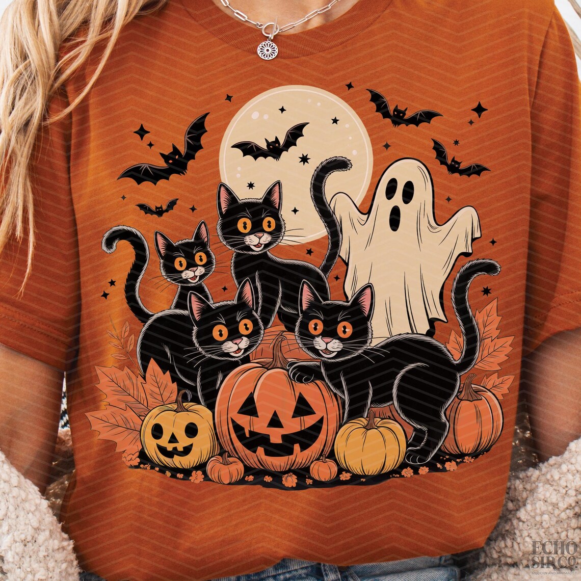Black Cat Pumpkin Png, Funny Halloween Png, Halloween Cat Png, Ghost ...