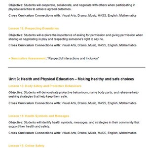 HPE Curriculum All Units: 36 Lesson Plans 6 Summative Assessments ...